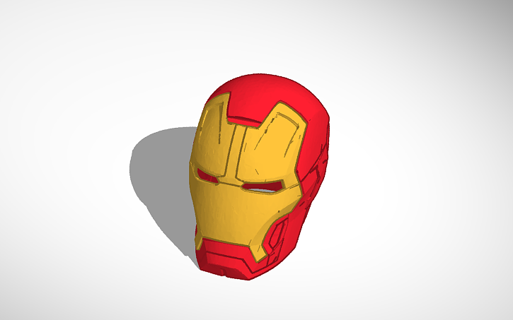3D design Iron Man - Tinkercad