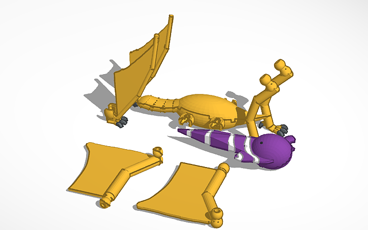 3d Design Ball Joint Quetzalcoatlus Tinkercad 