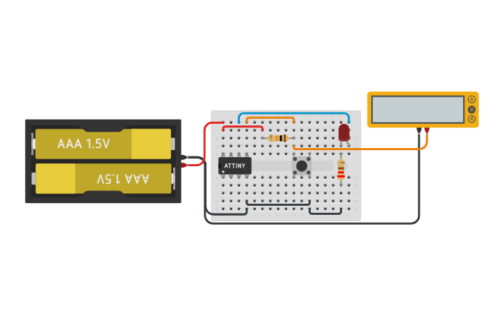 Circuit Design Botão Resistor Pull Up Tinkercad