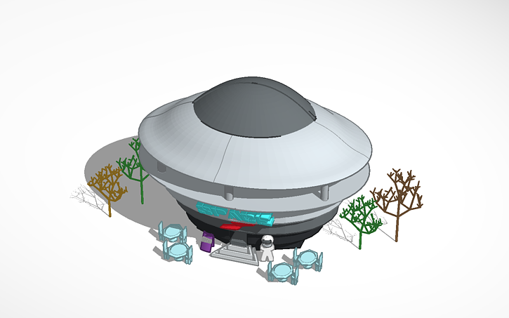 3D design "SPACE" restaurant | Tinkercad