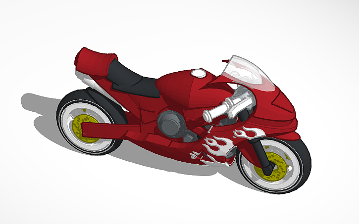 3D design Motorcycle - Tinkercad