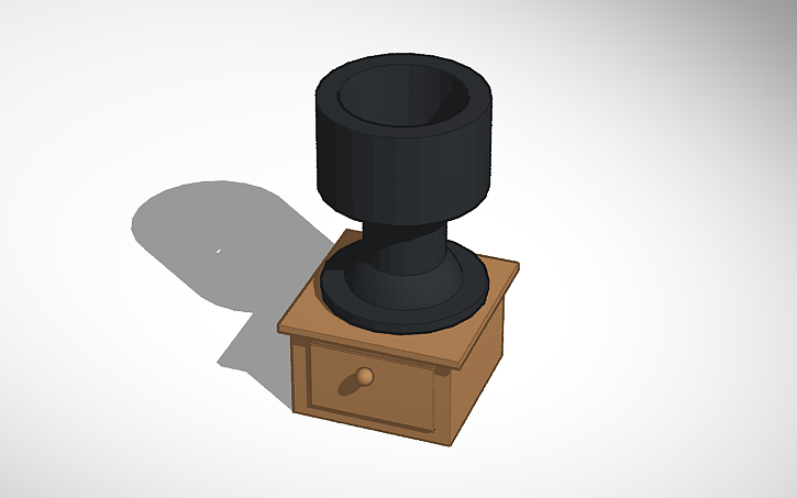 3D design Side table (with hole for lamp) | Tinkercad