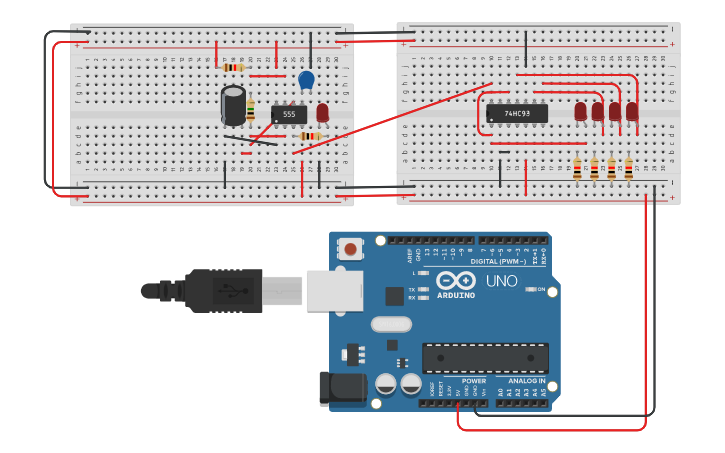 Circuit design Clock - Tinkercad