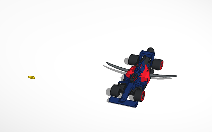 3D design f1 flying car - Tinkercad