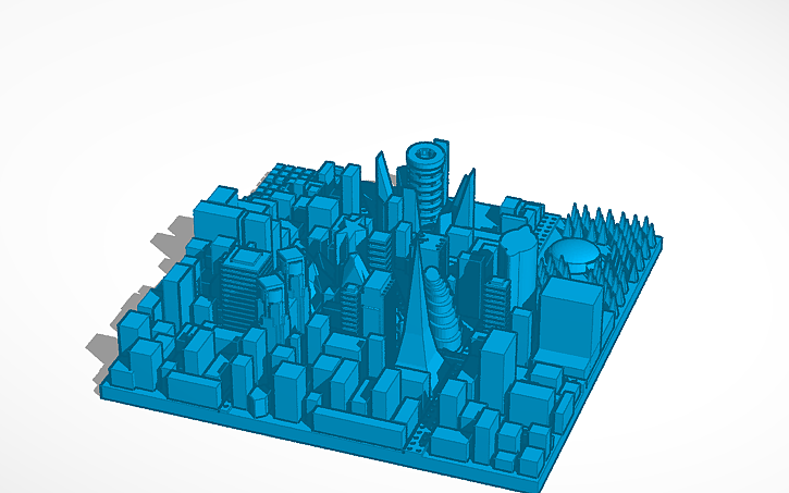 3D design city - Tinkercad