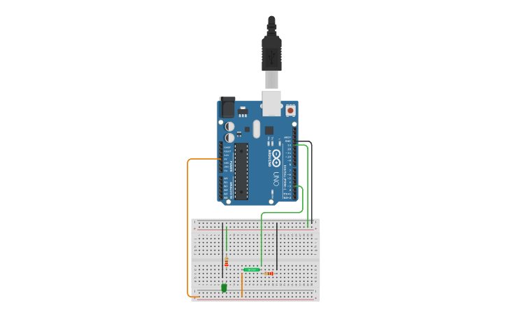 Circuit Design Detecting Vibration 08 Tinkercad