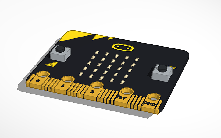 3D design PLACA MICRO BIT - Tinkercad