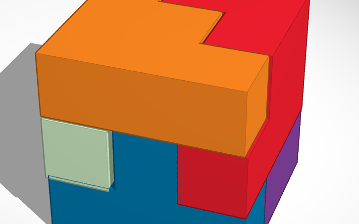 3D design puzzle cube 3x3 - Tinkercad
