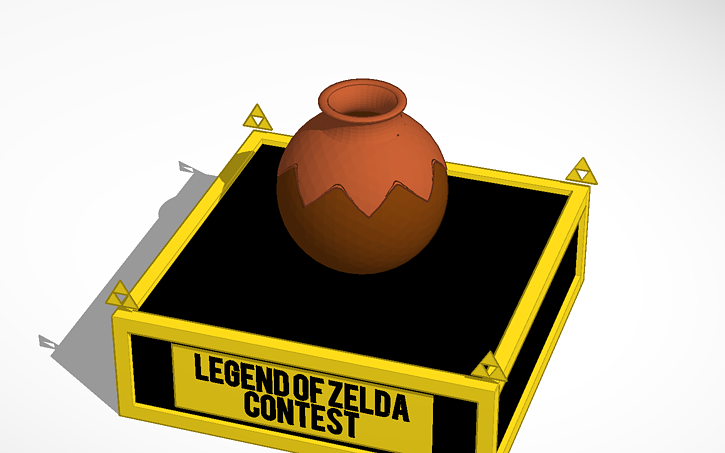 3D design Legend of Zelda Contest! My Entry: LoZ Clay Pot | Tinkercad