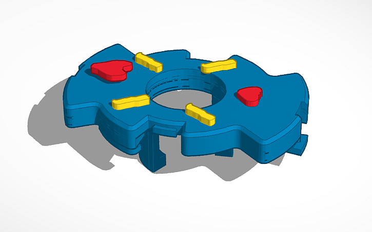3D design Beyblade Burst Sparking: Sparking Frostbite - Tinkercad