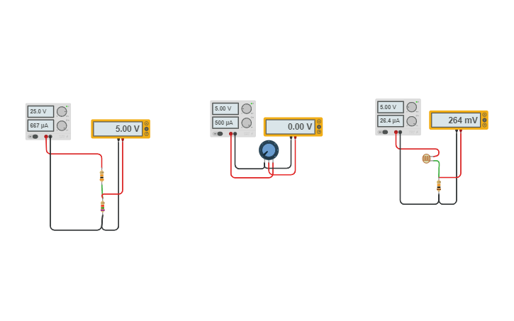 Circuit Design 3 Voltage Divider Circuit Tinkercad