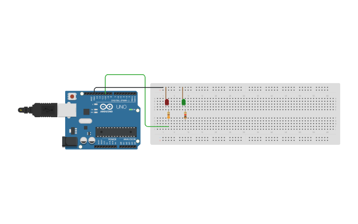 Circuit design led y arduido | Tinkercad