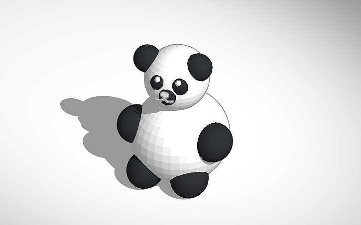3D design My Panda! | Tinkercad
