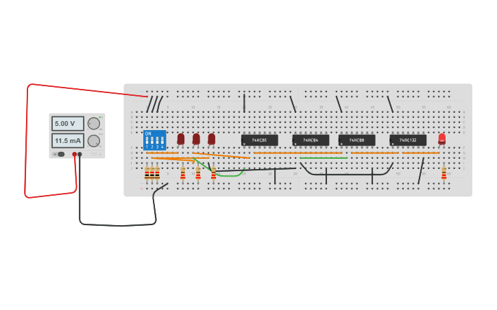 Circuit design practica 7 - Tinkercad