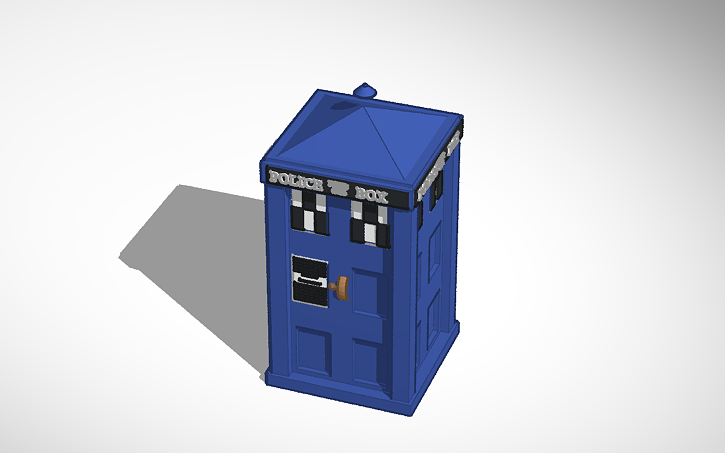 3D design TARDIS - Tinkercad