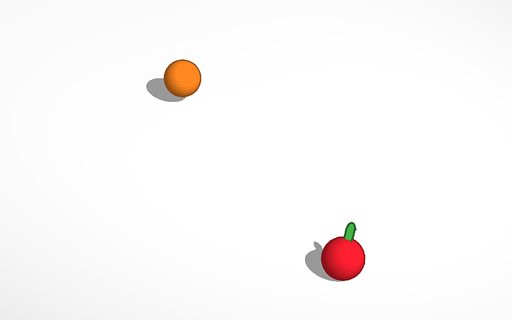 3D design fruit - Tinkercad