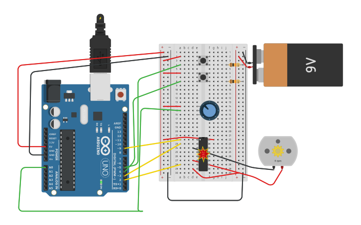 Circuit Design Arduino Project10 Zoetrope By Noemi Ramirez Tinkercad 