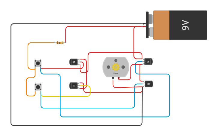 Circuit design Puente H - Tinkercad