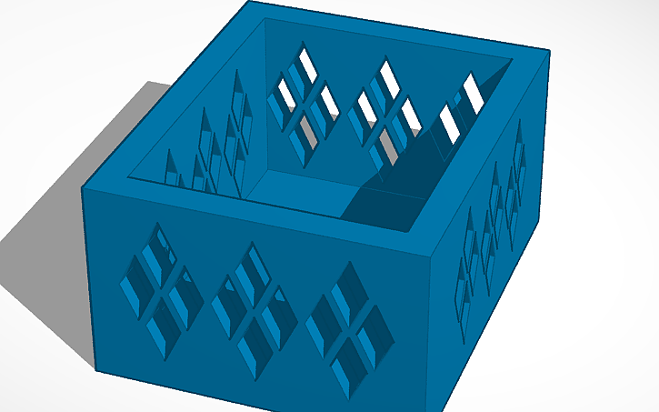3D design Knitting stich marker box - Tinkercad