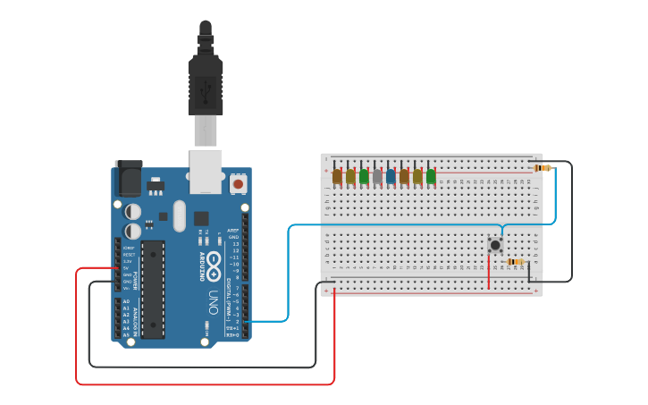 Circuit design Digital Read - Tinkercad