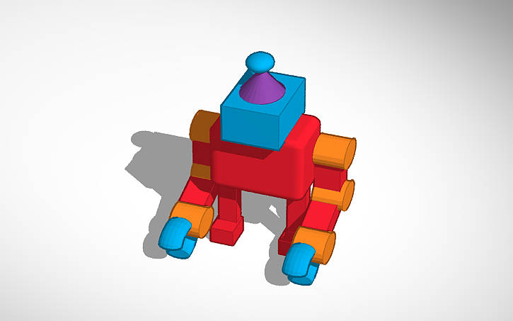3D design tarea computacion robot - Tinkercad