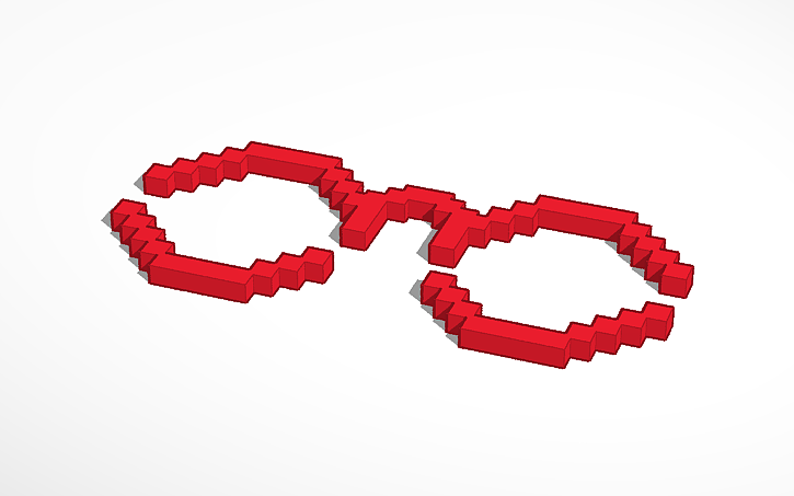 3D design Minecraft Party Glasses | Tinkercad