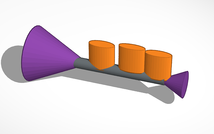 3D design trumpet | Tinkercad