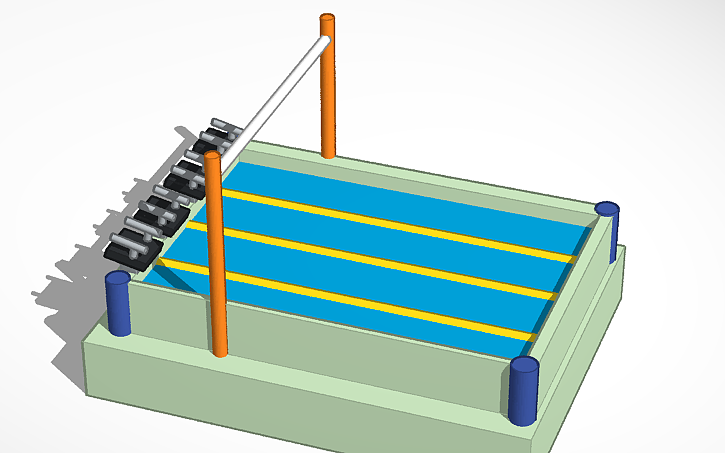 3D design Swimming pool - Tinkercad