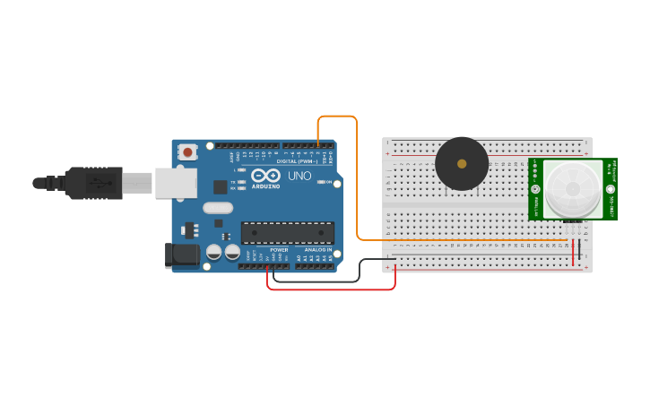 Circuit design Utilização do Piezo - Tinkercad