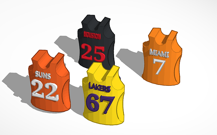3D design Basketball Jersey Design - Tinkercad