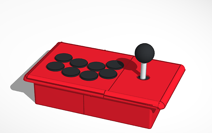 3D design Arcade Joystick Assembled | Tinkercad