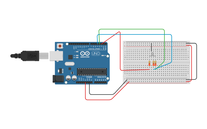 Circuit design Tennessee for loops - Tinkercad