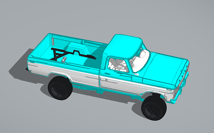 3D design Ford highboy Sema Cummins - Tinkercad