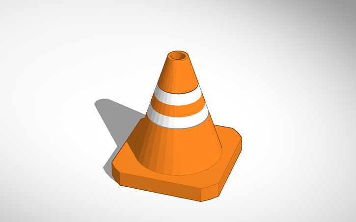 3D design Traffic Cone - Tinkercad