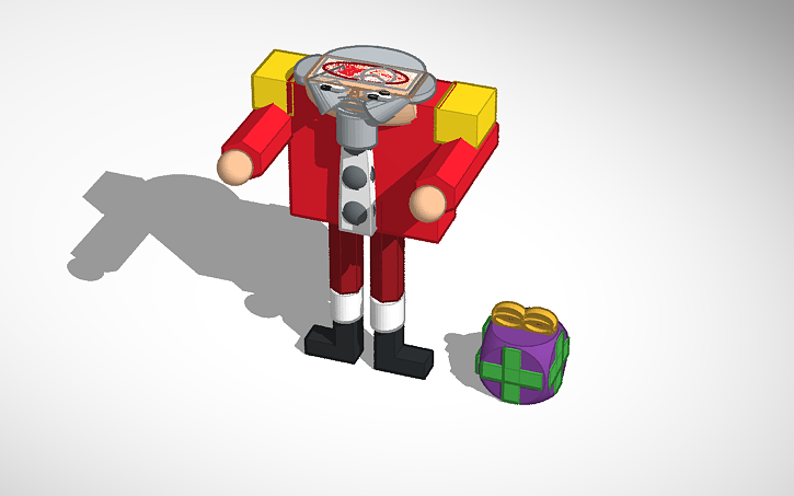 3D design Santa Claus - Tinkercad