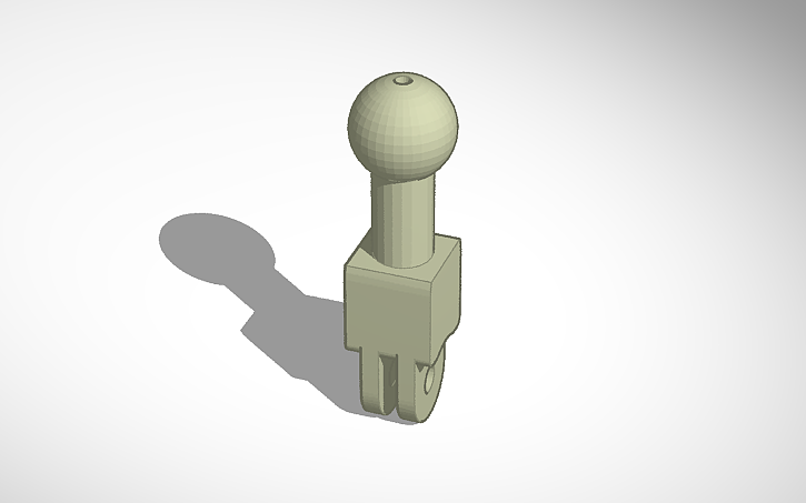 3D design prt3 ball and gopro mounting - Tinkercad