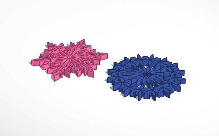 3D design snowflakes!!! | Tinkercad