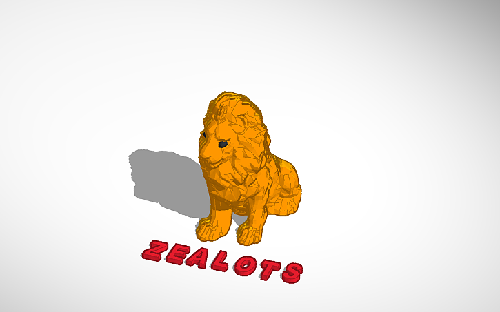 3D design Lion - Tinkercad
