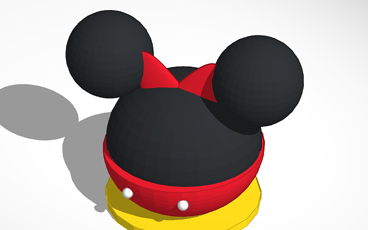 3D design Minnie Mouse Chess Piece | Tinkercad