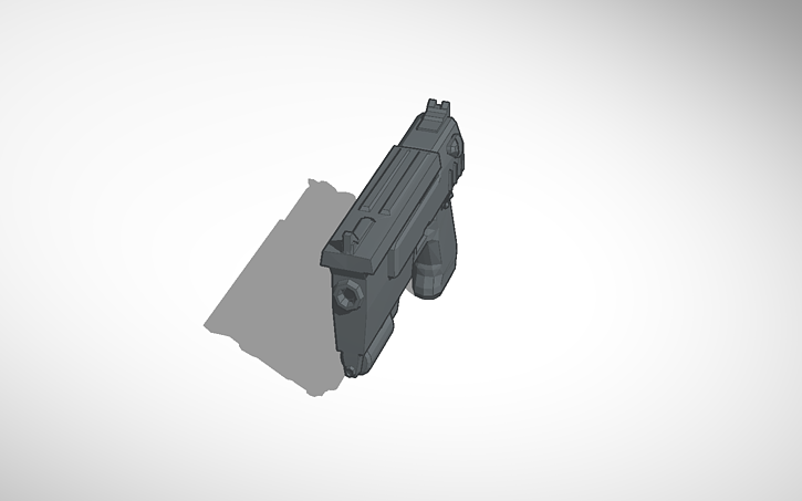 3D design fallout pistol - Tinkercad
