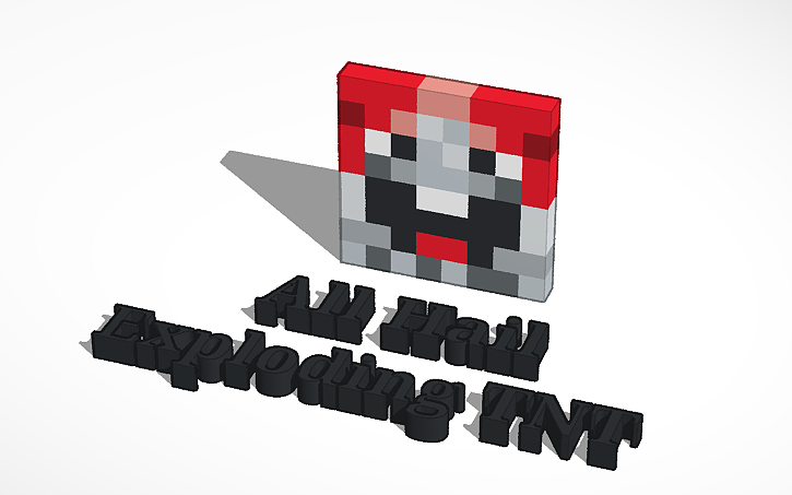 3D design Exploding TNT - Tinkercad