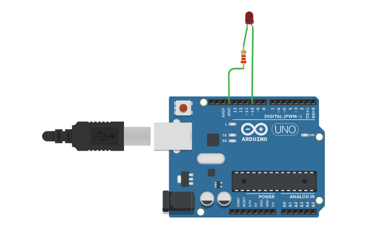 Circuit design countdown - Tinkercad