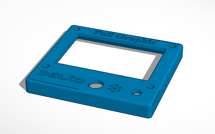 3D design Diplay_Deckel - Tinkercad