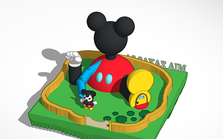 3D design DISEÑO DE PERSONAJE 3D - MICKEY MOUSE - MIA ZAYAS 2A - Tinkercad