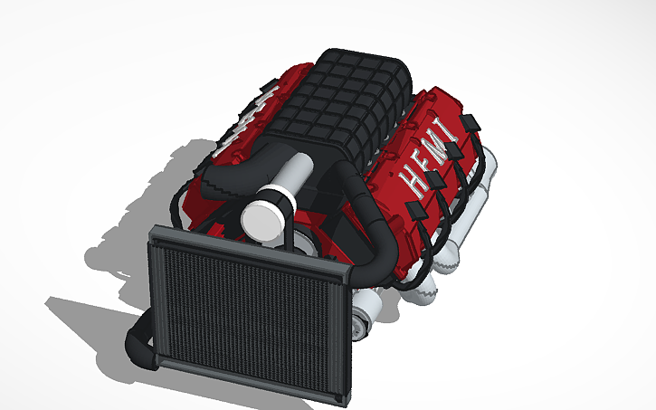 3D design Dodge Hellcat Hemi | Tinkercad