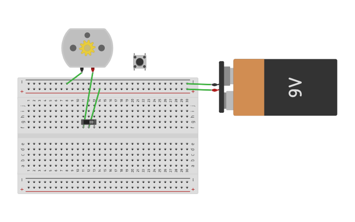 Circuit Design Motor Con Pulsador E Interruptor Tinkercad