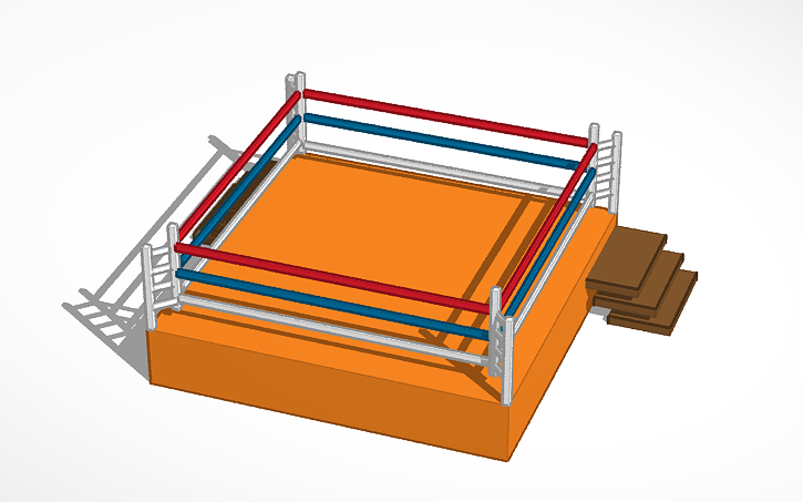 3D design Boxing Ring - Tinkercad
