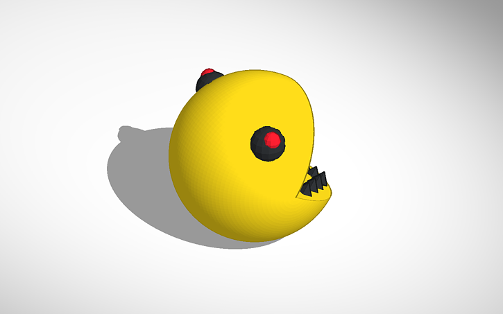 3D design self made pacman | Tinkercad