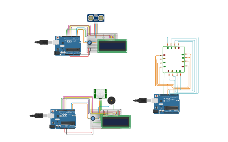 Circuit design Kevin's smart city - Tinkercad