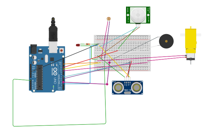 Circuit design Collab with sensors | Tinkercad